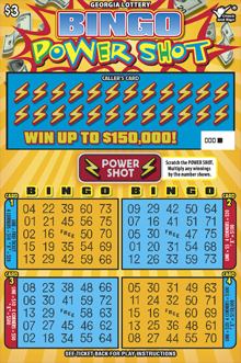 1743 - Bingo Power Shot - Georgia Lottery