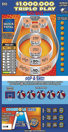 1783 - $1,000,000 Triple Play - Georgia Lottery